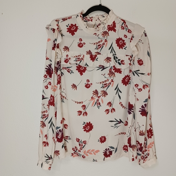 LOFT | Tops | Loft Floral Blouse | Poshmark